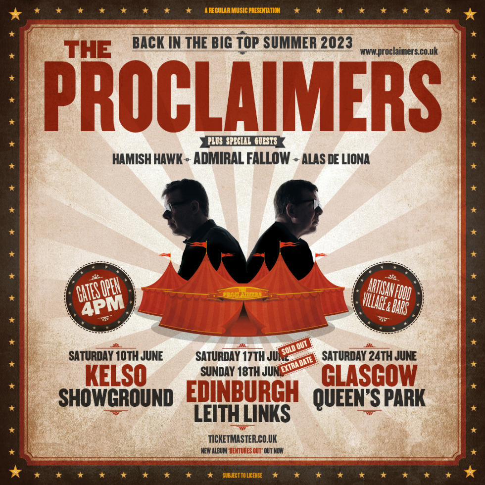Leith sold out, second Leith Links show added Sunday 18th June - The Proclaimers Official